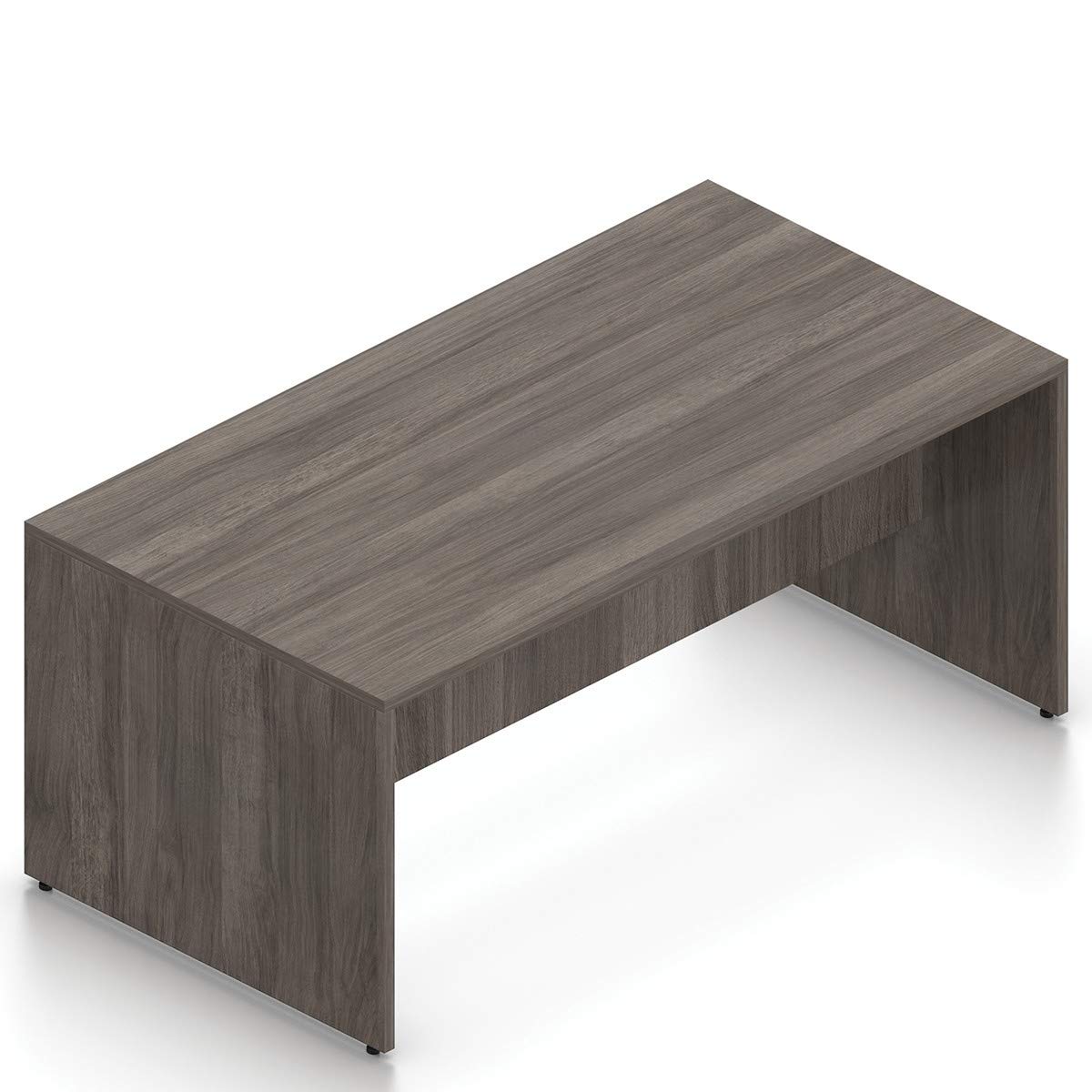 8ft Rectangular High Top Conference Room Collaboration Table in Artisan Grey Finish