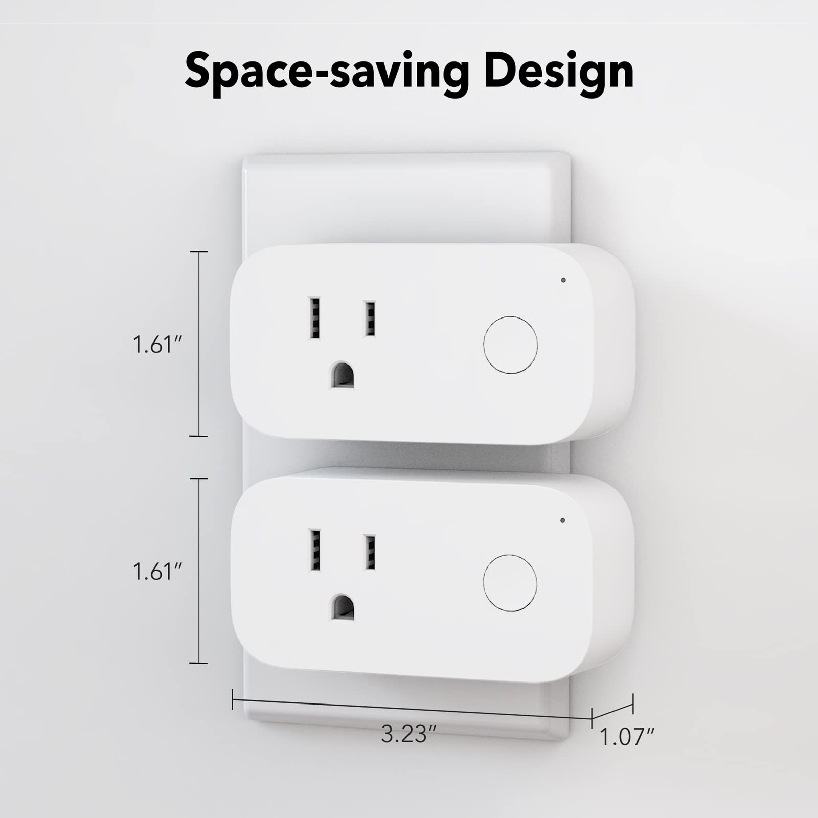 BN-LINK Smart Wi-Fi Plug Outlet Compatible with Alexa, Echo & Google Home, Remote Control, Timer Function, No Hub Required, 2.4G WiFi Only (4 Pack)