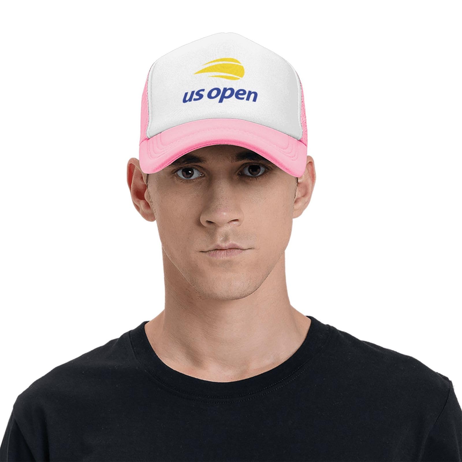 Lujzwop Us Open Tennis 2023 Trucker Hats for Both Men and Women - Mesh Baseball Snapback Hats Pink