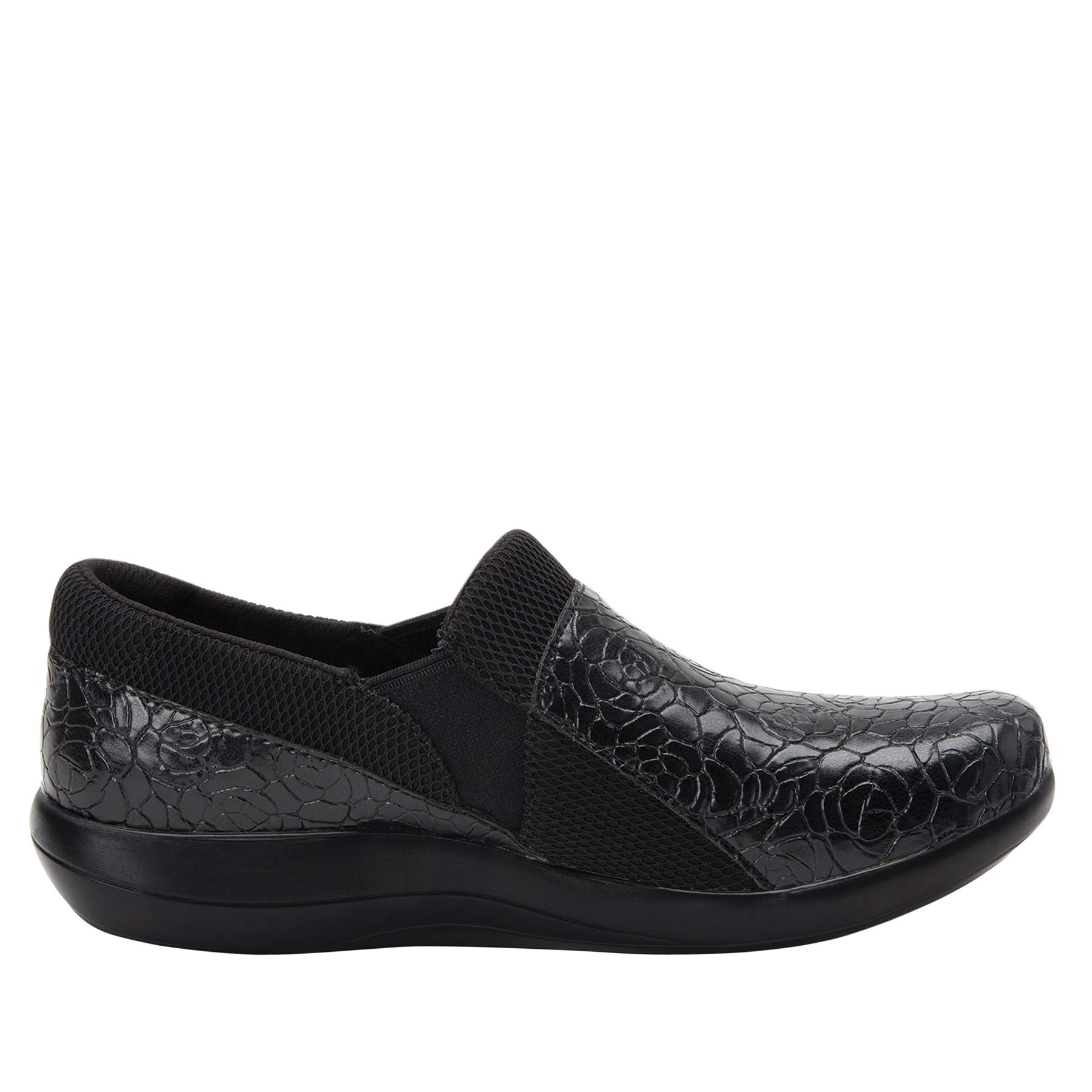 Alegria Duette - Stylish and Supportive Women's Nursing Shoe for All-Day Comfort - Nursing and Healthcare Professionals Shoe Flourish Black 8 M US