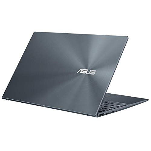 ASUS ZenBook 14 Ultra-Slim Laptop 14” Full HD NanoEdge Display, Intel Core i7-1165G7, 8GB RAM, 512GB PCIe SSD, NumberPad, Thunderbolt 4, Windows 10 Home, AI noise-cancellation, Pine Grey, UX425EA-EH71