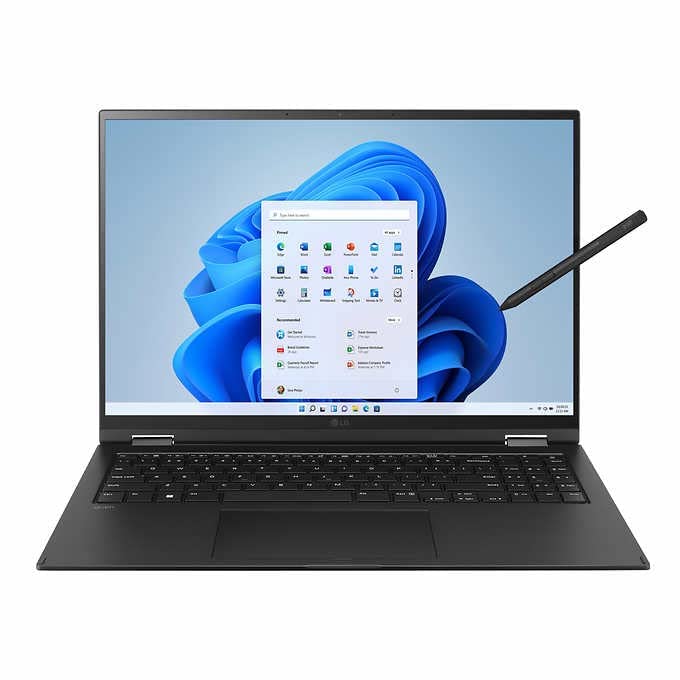 LG gram 16ā 2in1 Lightweight Laptop, IntelĀ® 12th Gen CoreĀ® i7 Evo⢠Platform, Windows 11 Home, 16GB RAM, 512GB SSD, Black