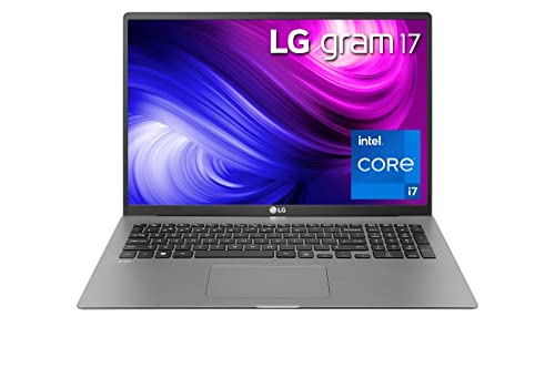 LG 2022 Gram Ultralight Laptop 17" WQXGA IPS LGD Intel Evo 12-Core i7-1260P 16GB LPDDR5 512GB SSD Iris Xe Graphics HDMI WiFi 6E Thunderbolt4 Backlit FPR Full Day Battery Windows 11 Pro w/RE USB