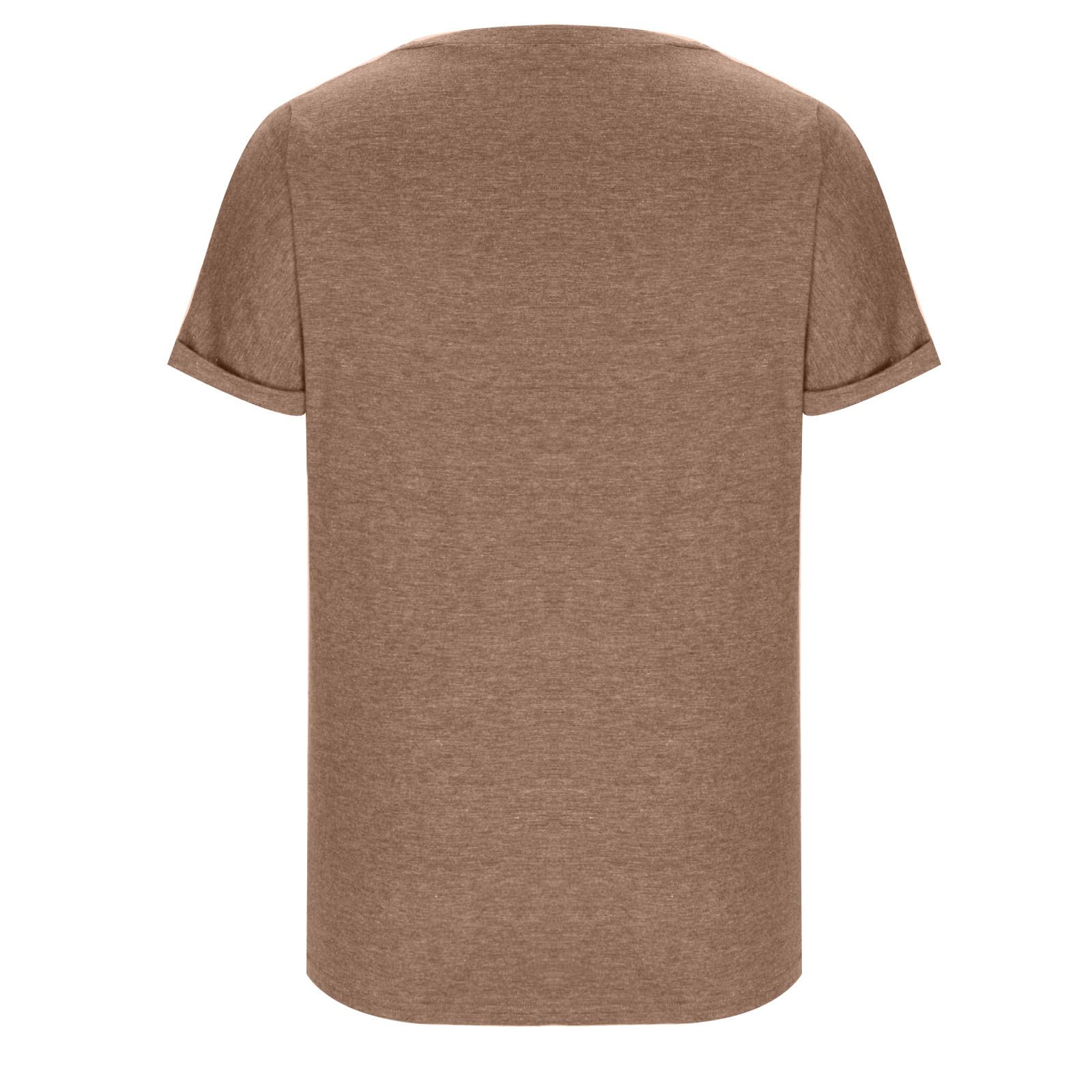 SMIDOW Loose Fitting Tops for Women 2023 Summer Short Sleeve Button v Neck Shirts Solid Comfy Blouse Dressy Casual