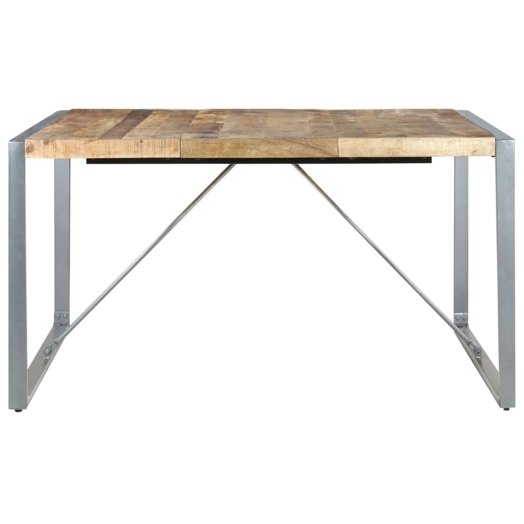 YUHI-HQYD Dining Table,Conference Table,Coffe Table,Rectangle Tea Table,Assembly Required,Perfectly in Living Room, Den, Office Room, and Family Room, 55.1"x55.1"x29.5" Rough Mango Wood
