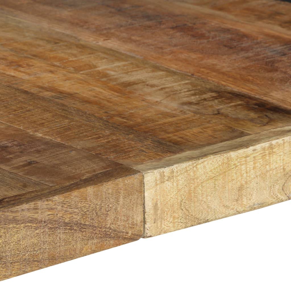 YUHI-HQYD Dining Table,Conference Table,Coffe Table,Rectangle Tea Table,Assembly Required,Perfectly in Living Room, Den, Office Room, and Family Room, 55.1"x55.1"x29.5" Rough Mango Wood