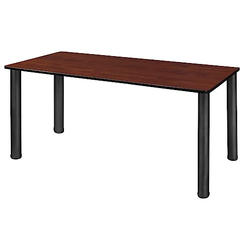 Regency Kee Training & Activity Table with with Slim Lightweight Tabletop, 60" x 24", Cherry/Black