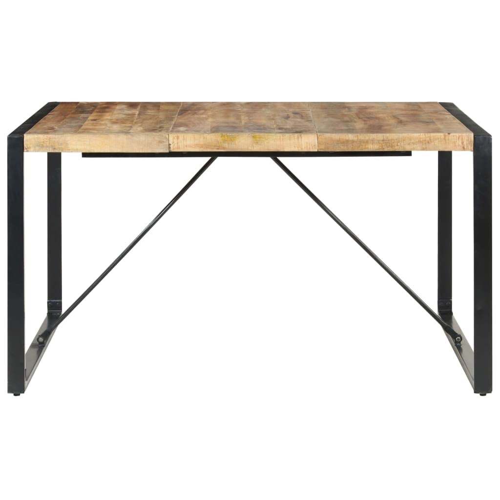 YUHI-HQYD Dining Table,Conference Table,Coffe Table,Rectangle Tea Table,Assembly Required,Perfectly in Living Room, Den, Office Room, and Family Room, 55.1"x55.1"x29.5" Rough Mango Wood
