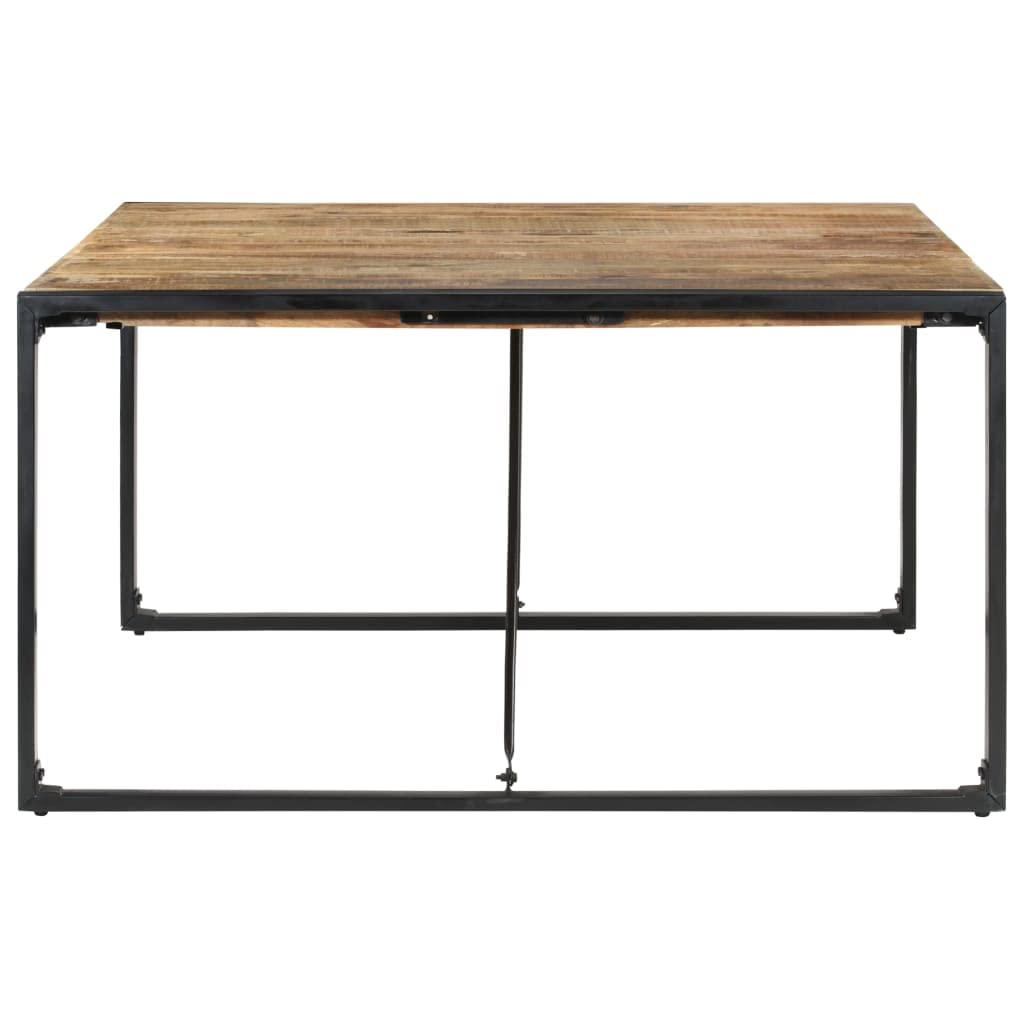 YUHI-HQYD Dining Table,Conference Table,Coffe Table,Rectangle Tea Table,Assembly Required,Perfectly in Living Room, Den, Office Room, and Family Room, 55.1"x55.1"x29.5" Rough Mango Wood
