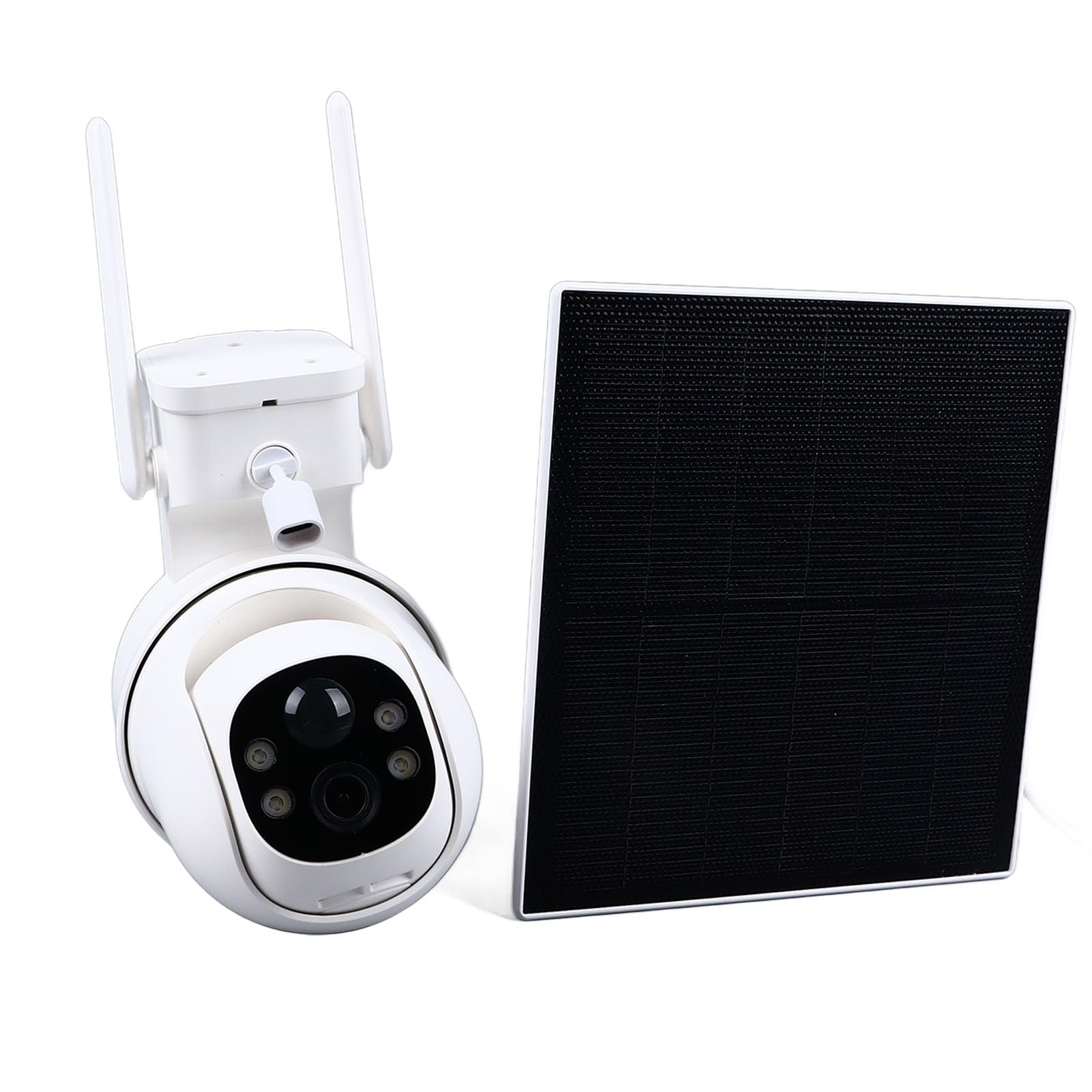 Dioche Security Cameras Wireless Outdoor Solar Battery Powered, 2K HD Image Wireless Waterproof Outdoor Security Camera with Night, PTZ Function