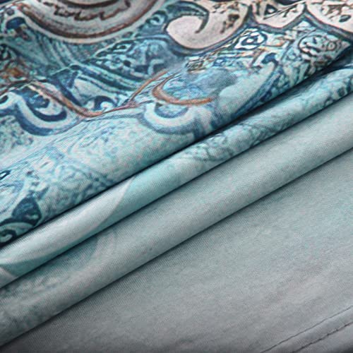 SMIDOW Trendy Summer Tops for Women 2023 Casual Loose Fit Short Sleeve v Neck Shirts Ethnic Style Graphic Tees Blouse