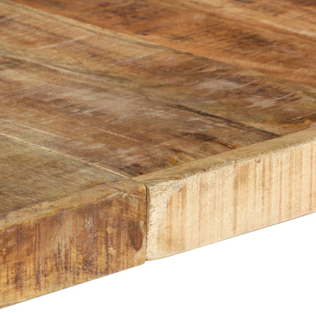 YUHI-HQYD Dining Table,Conference Table,Coffe Table,Rectangle Tea Table,Assembly Required,Perfectly in Living Room, Den, Office Room, and Family Room, 55.1"x55.1"x29.5" Rough Mango Wood