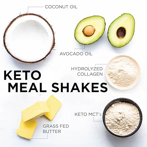 Keto Science Ketogenic Meal Shake Vanilla Dietary Supplement, Rich in MCTs and Protein, Packed with Collagen, Vitamins and Minerals, Keto and Paleo Friendly, Weight Loss, (14 servings), 20.49 Oz