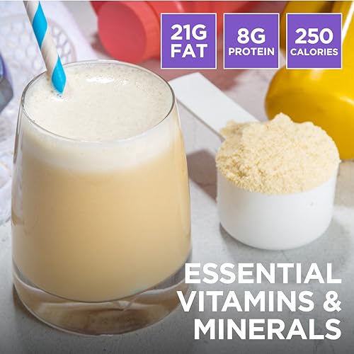 Keto Science Ketogenic Meal Shake Vanilla Dietary Supplement, Rich in MCTs and Protein, Packed with Collagen, Vitamins and Minerals, Keto and Paleo Friendly, Weight Loss, (14 servings), 20.49 Oz