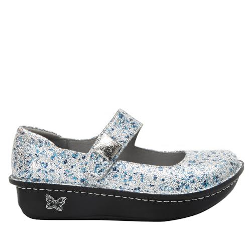 Alegria Women's Paloma Mary Jane Nurse Shoe Clogs Comfort Leather Terrazzo 8-8.5 M US