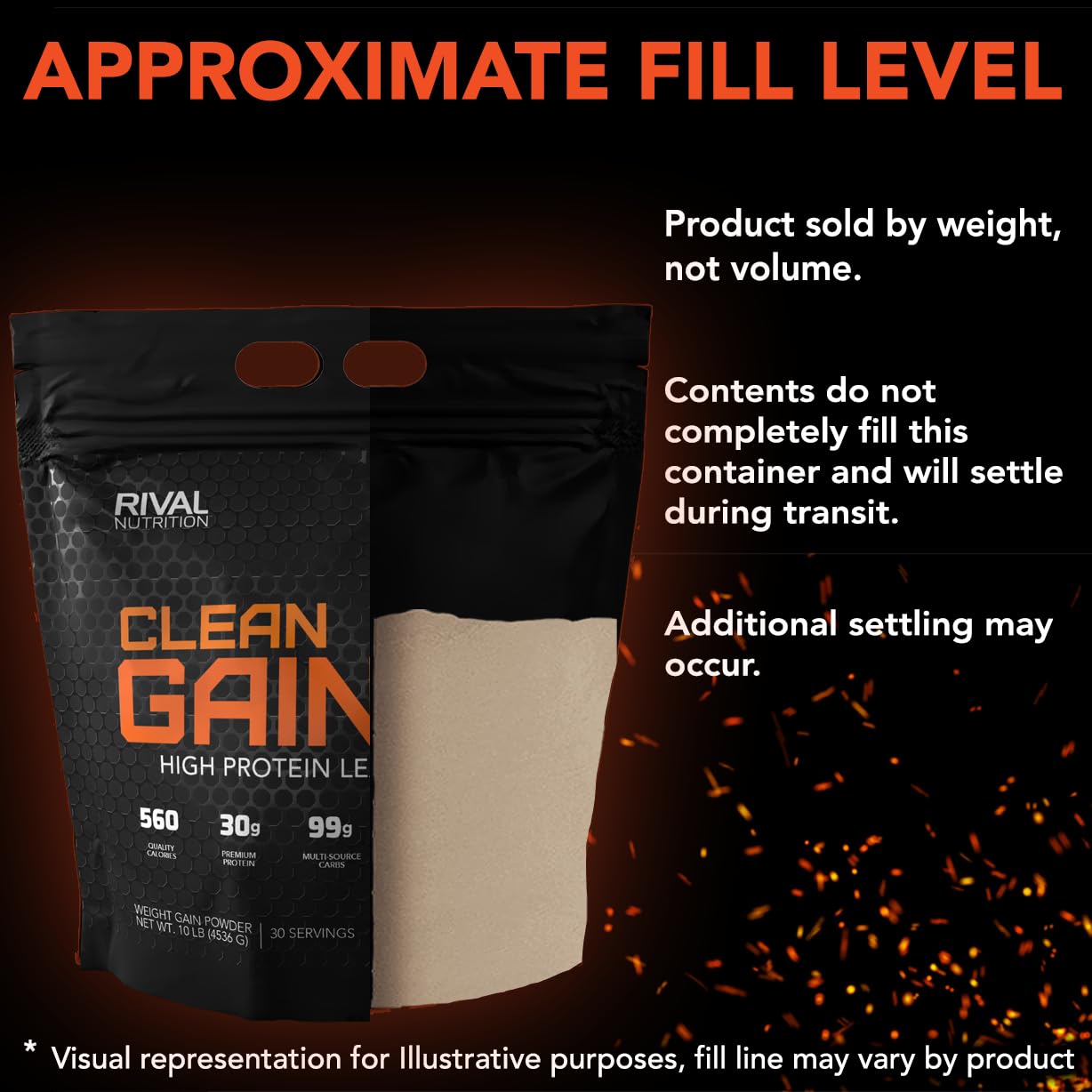 Rivalus Clean Gainer - Soft Serve Vanilla 10 Pound - Delicious Lean Mass Gainer with Premium Dairy Proteins, Complex Carbohydrates, and Quality Lipids, No Banned Substances, Made in USA