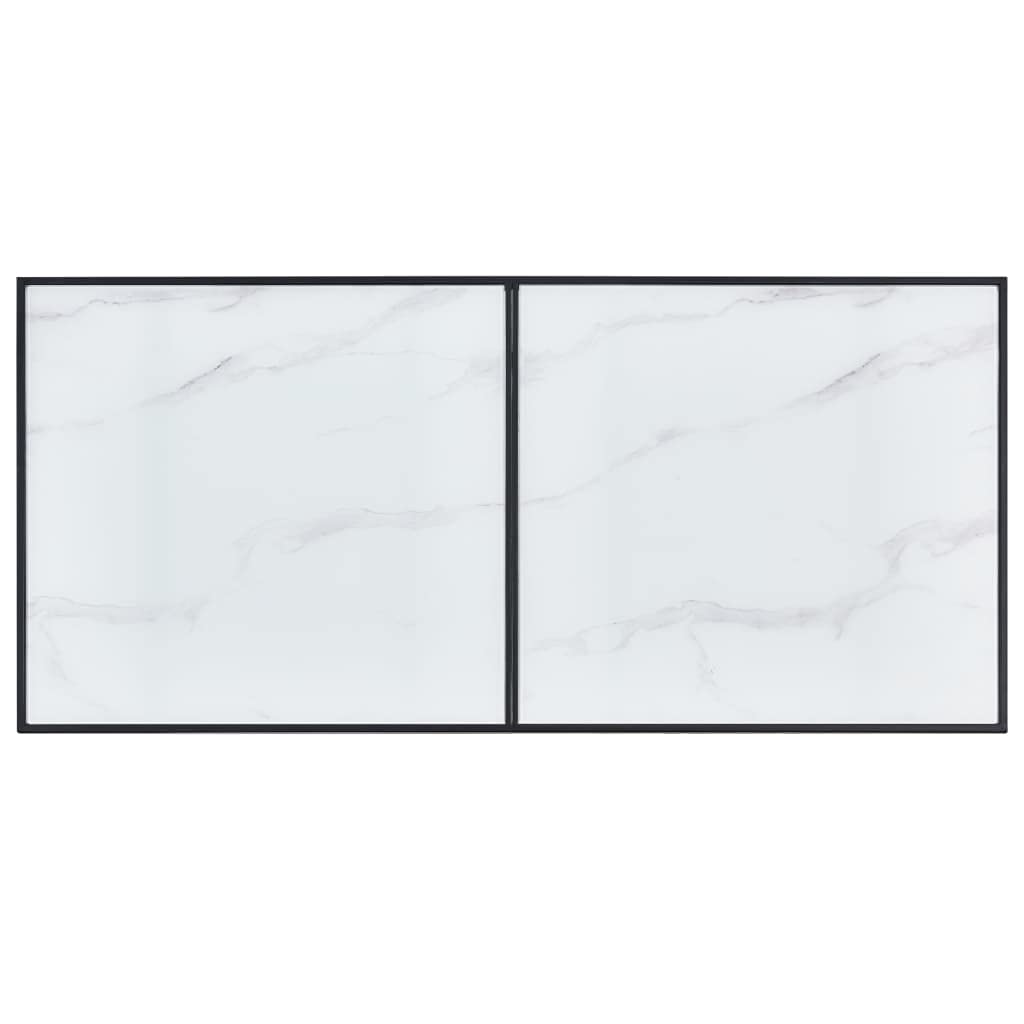 Dining Table,Living Room Table,Offic Table,Modern Coffe Table,Rectangle Bar Table,Conference Table,Perfect for Cafes,Living Room,Meeting Rooms, White 63"x31.5"x29.5" Tempered Glass