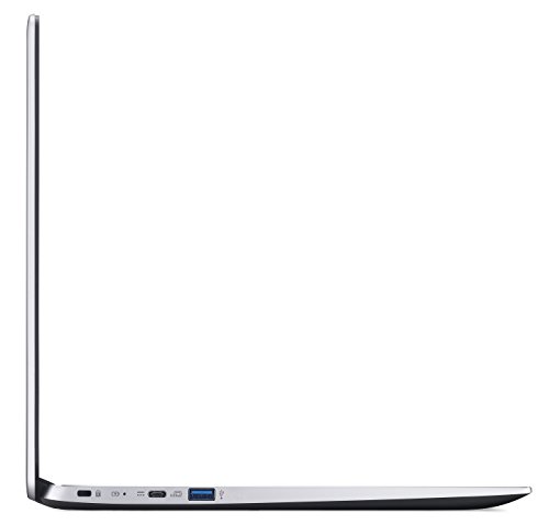 Acer Chromebook 15, Intel Celeron N3350, 15.6" Full HD Touch, 4GB LPDDR4, 32GB Storage, Google Chrome, Pure Silver, CB515-1HT-C2AE, 15-15.99 Inches
