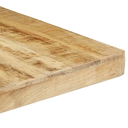 BUKSCYJS Multifunctional Dining Room Table,Dining Room Table,Dining Table,Strong and Sturdy Suitable for Kitchen,Dining Room,Living Room 63"x31.5"x29.9" Rough Mango Wood