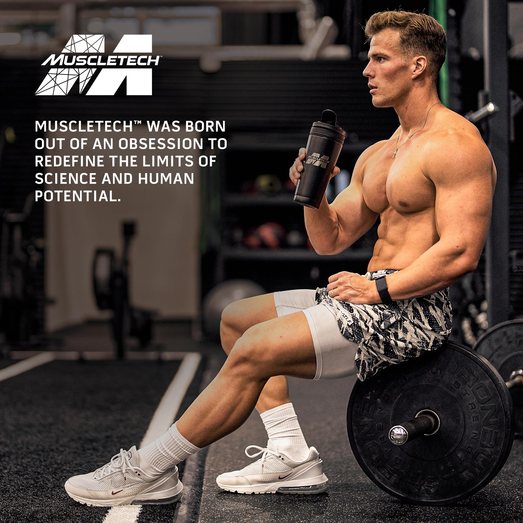 Muscletech Nitric Oxide Supplements for Men & Women, Muscle Builder (60 Capsules) - Nitric Oxide Booster Supplement Supports Muscle Gain & Performance - 400mg Peak ATP for Enhanced Strength
