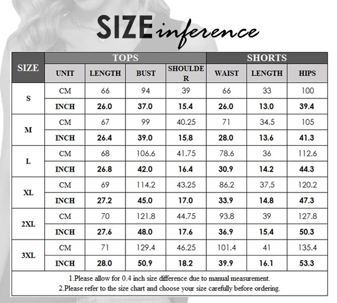 RUBZOOF Pajamas for Women Shorts Set V Neck Casual Summer Short Sleeve Lounge Sets Grey L