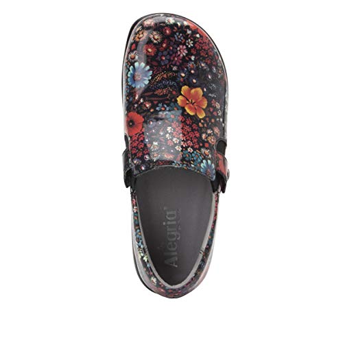 Alegria Women's Kara Slip-On Comfortable Women's Nursing, Service, Healthcare Professional Shoes Midnight Garden 9 Wide Width US