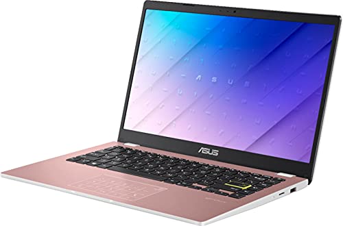 2022 ASUS 14" Thin Light Business Student Laptop Computer, Intel Celeron N4020 Processor, 4GB DDR4 RAM, 64 GB Storage, 12Hours Battery, Webcam, Zoom Meeting, Win11 + 1 Year Office 365, Rose Gold