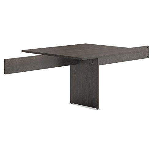 HON Modular Conference Table , Slab Base , Adder Section , 48"W x 96"D , Mahogany Finish
