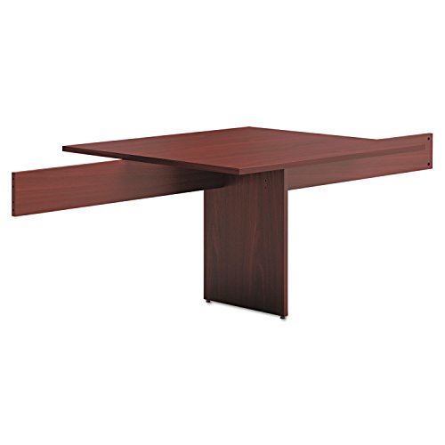 HON Modular Conference Table , Slab Base , Adder Section , 48"W x 96"D , Mahogany Finish