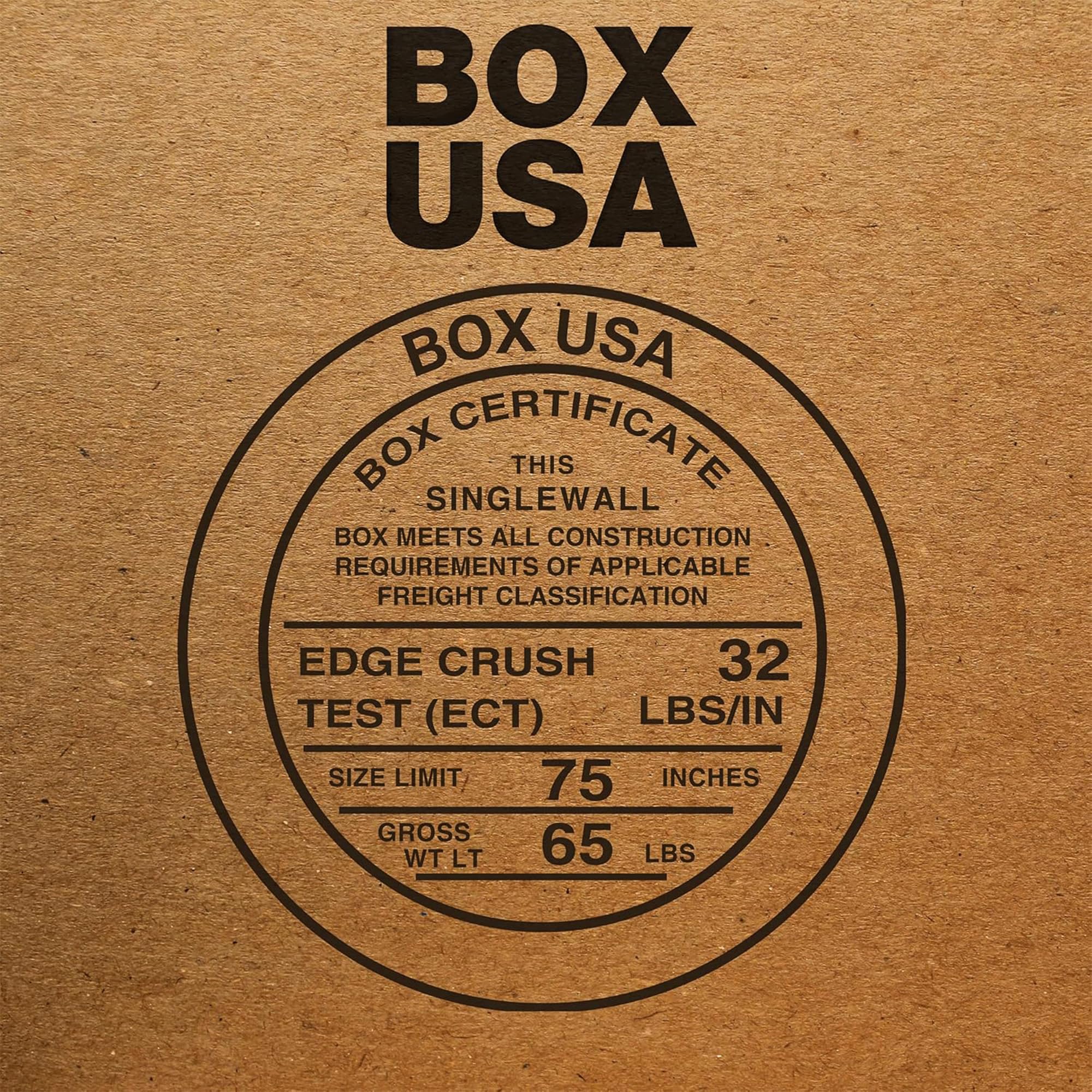 BOX USA Large Mirror Box 40"L x 3.5"W x 60"H (1-Pack), Cardboard Boxes Perfect for Moving, Storing, Packing & Shipping, Ideal for TV's, Picture Frames, Mirrors & Art