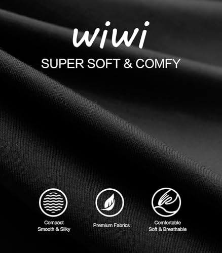 WiWi Viscose from Bamboo Nightgowns for Women Soft Long Sleeve Sleep Shirt Plus Size Pajamas S-4X, Black, 3X