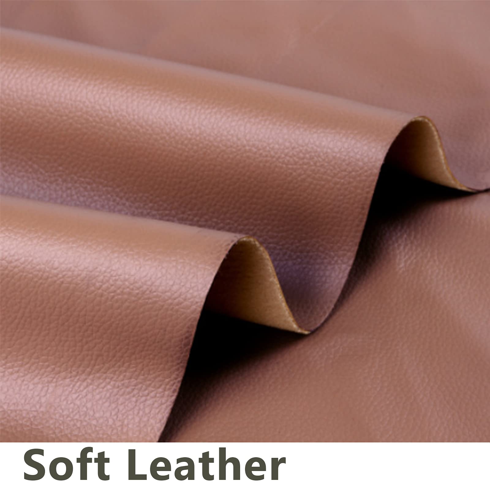 Leather Bench Cushion, Waterproof Non-Slip Sofa Settee Soft Chair Cushion, Long Rectangle Loveseat Seat Mattress for Outdoor/Indoor/Garden/Patio/Dining 48x14inch,Brown