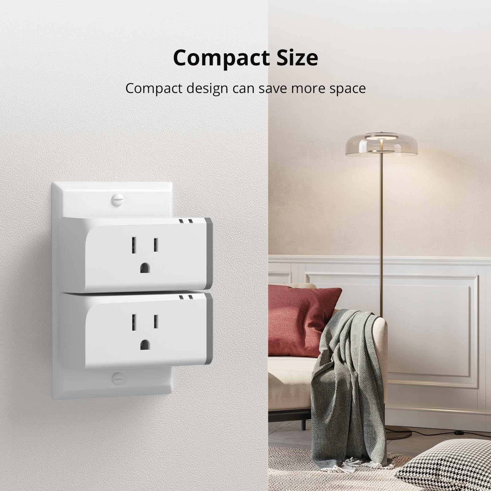 SONOFF S31 Smart Plug with Energy Monitoring, WiFi Outlet 15A Remote Control, That Work Alexa, Google Home & IFTTT, ETL Certified, NO Hub Required, 2.4GHz network Only(2-Pack)