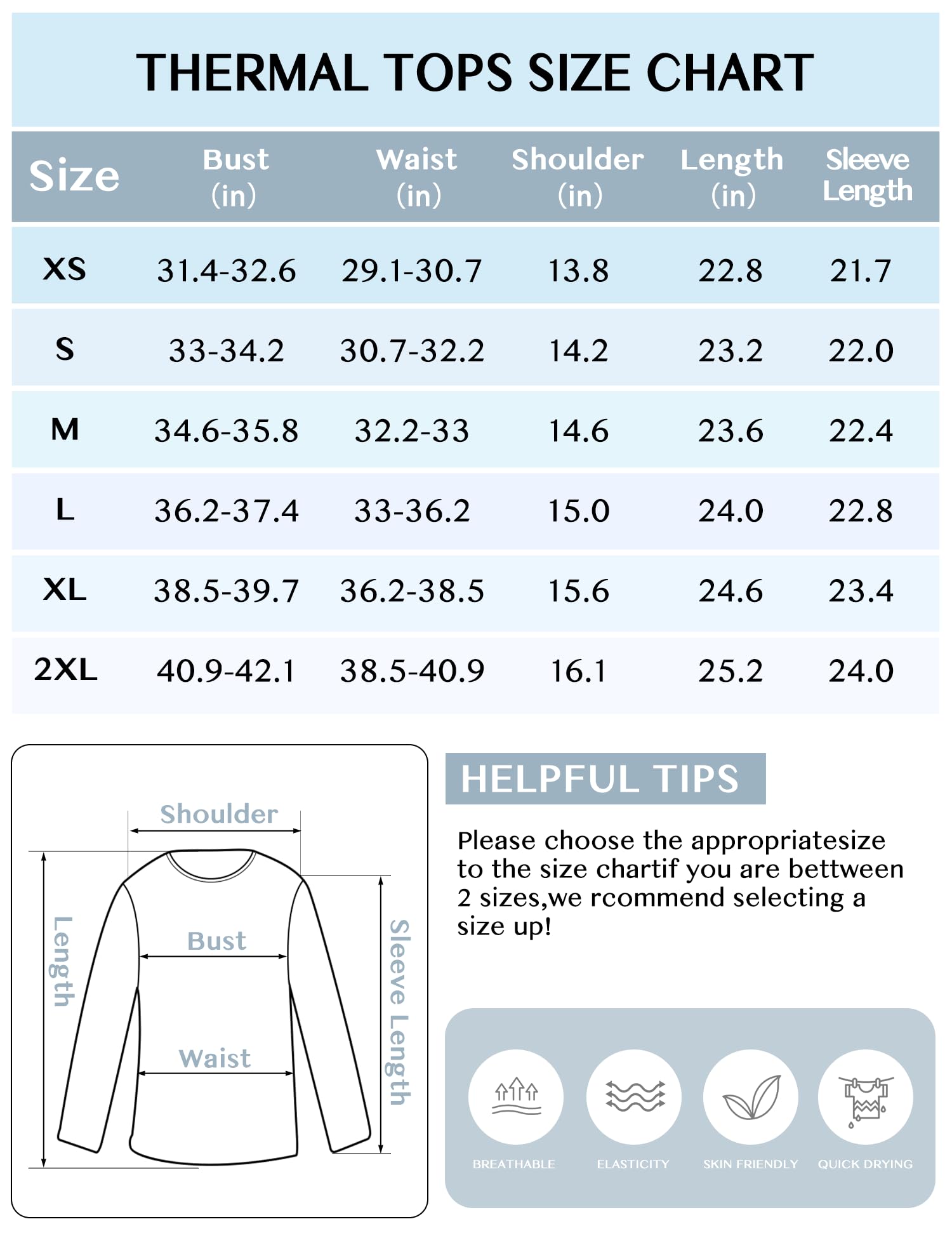 YOGINGO White Women's Thermal Underwear Top