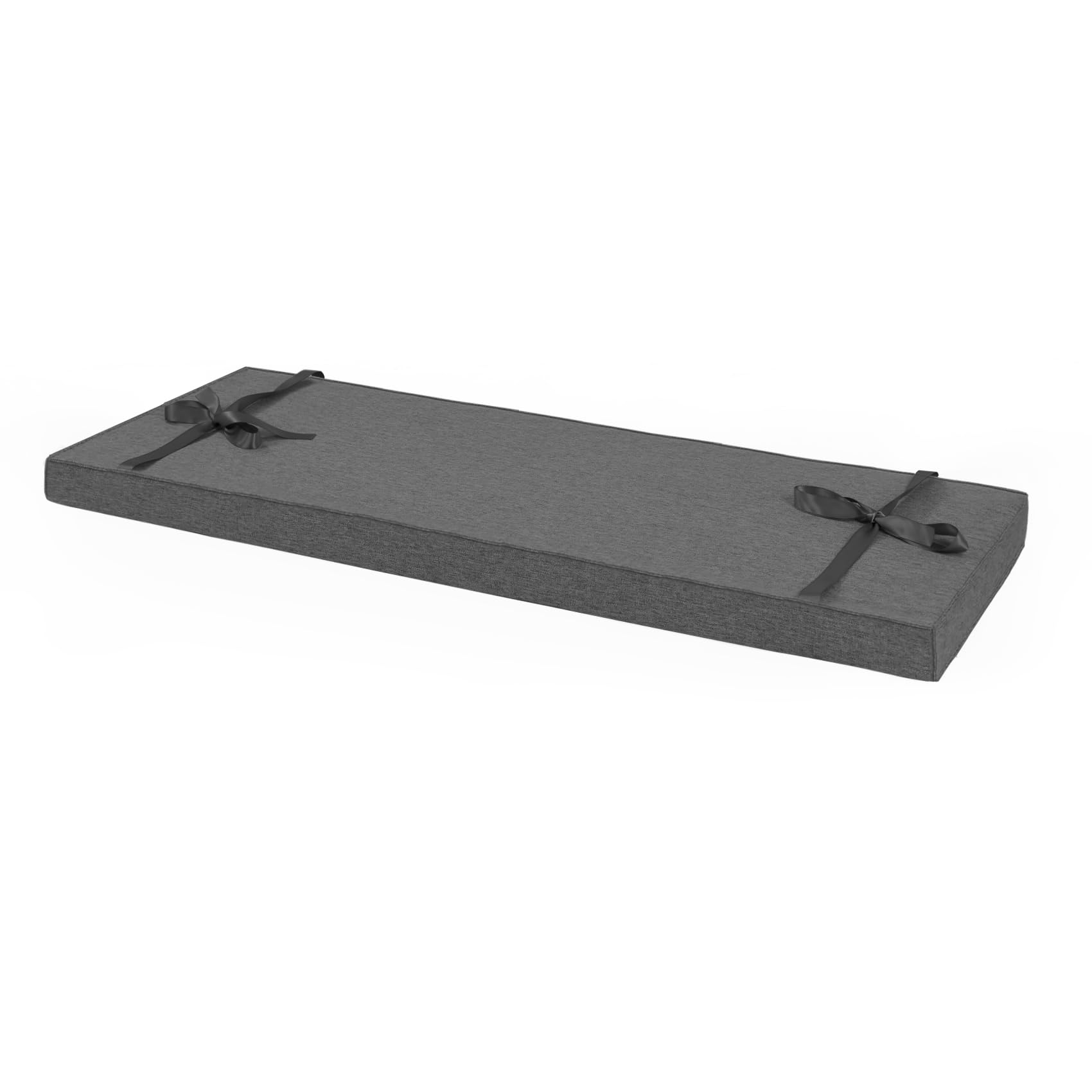 ROFIELTY Bench Cushion 39 inch, Durable Bench Cushions for Indoor Furniture, Window Seat Cushions Indoor, Personalized Custom Bench Cushion (39x15x2inch,Dark Gray)