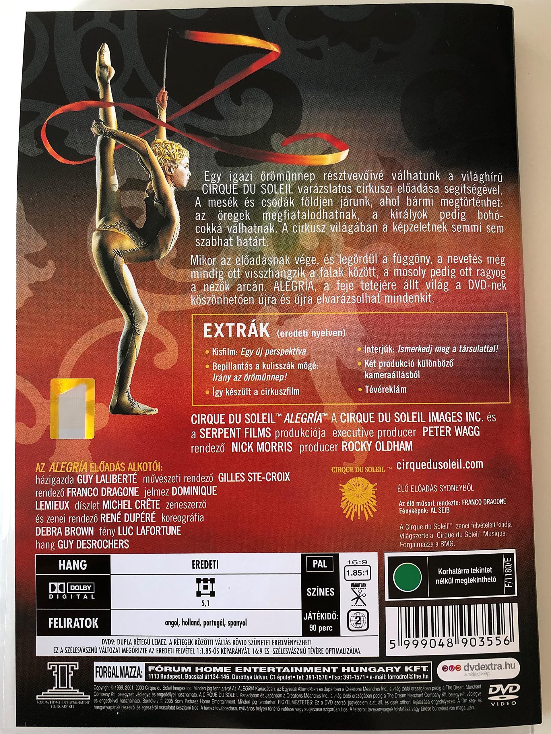 Cirque du Soleil - Alegria - Live from Sydney
