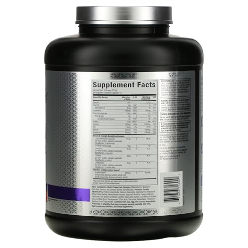 Mass Gainer Protein Powder | MuscleTech Mass-Tech Mass Gainer | Whey Protein Powder + Muscle Builder | Weight Gainer | Protein Powder for Muscle Gain | Creatine Supplements | Strawberry, 7 lbs