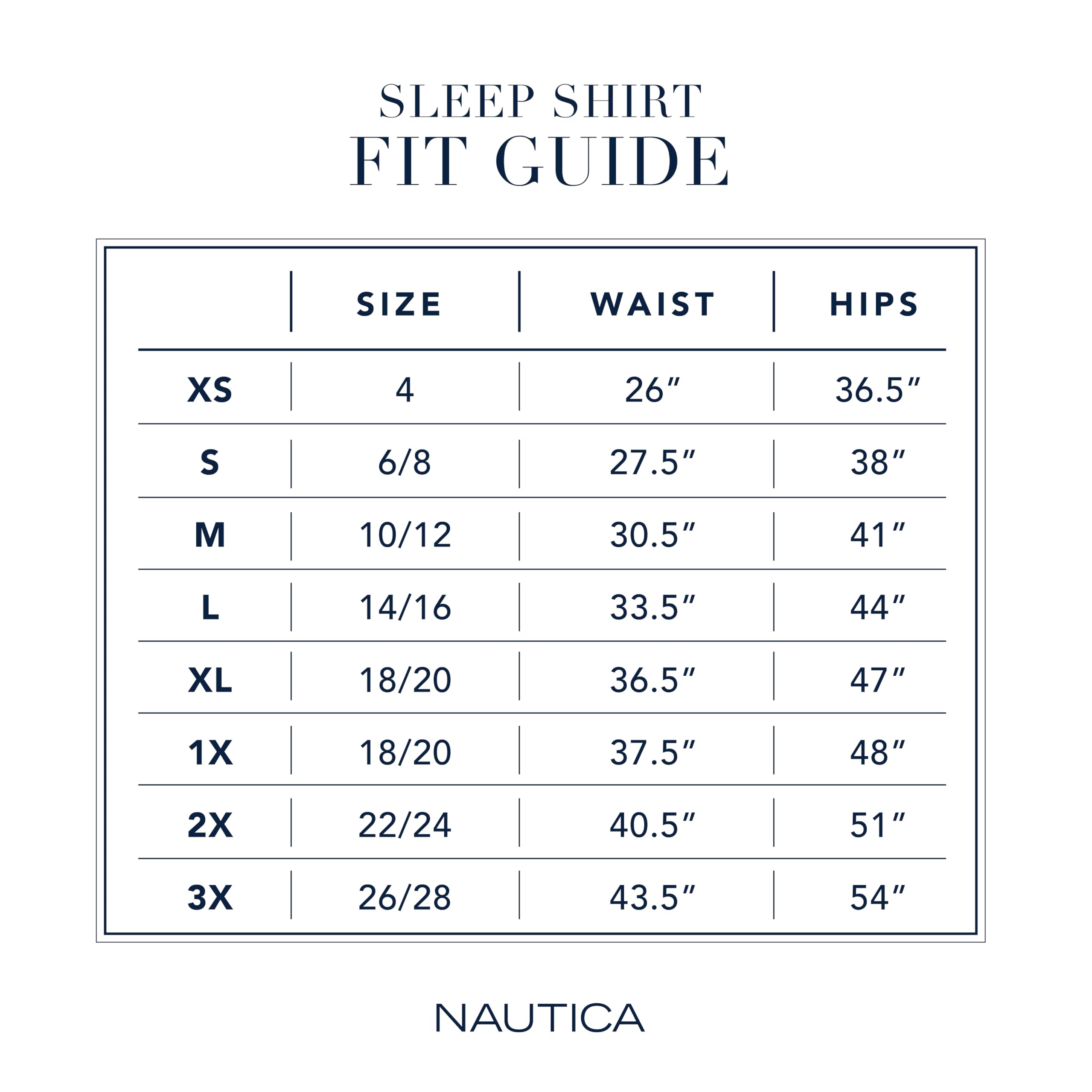 Nautica Women's V-Neck Sleep Shirt, 100% Cotton Jersey, Black, 1X