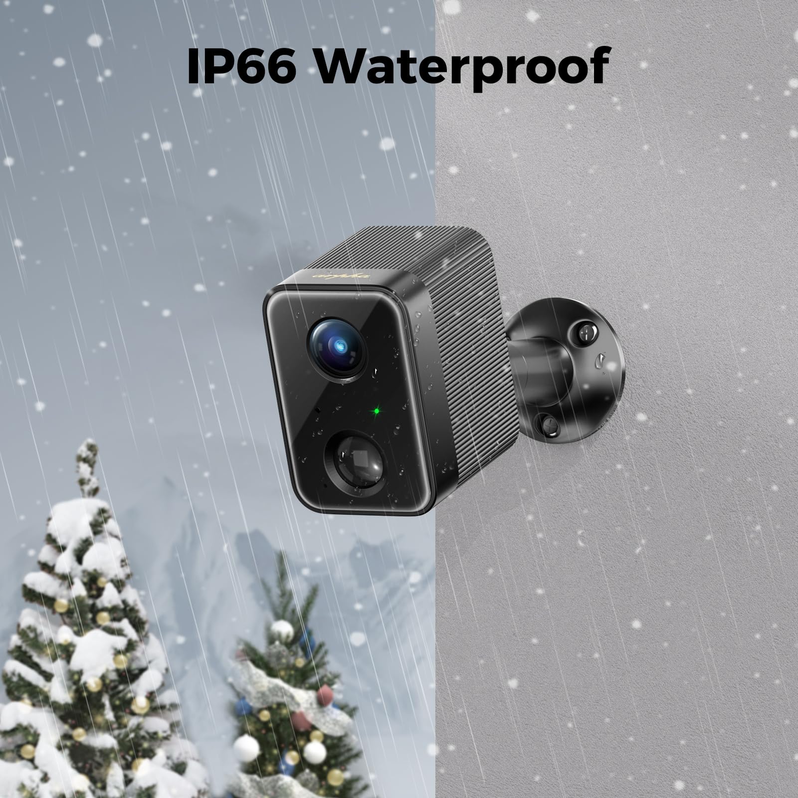 ARPHA Wireless Outdoor Security Camera K03, 1080p Indoor and Outdoor Cameras for Home Security, 2.4g WiFi Camera with IP66 Waterproof, 2 Way Talk, Night Vision, PIR Human Detection, Cloud Storage