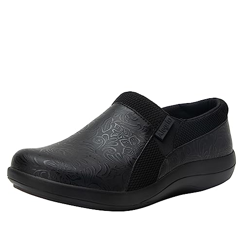 Alegria Duette - Stylish and Supportive Women's Nursing Shoe for All-Day Comfort - Nursing and Healthcare Professionals Aged Ink Shoes 8-8.5 M US