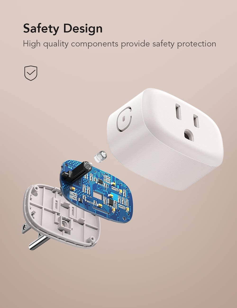 Smart Plug Nooie,WiFi Smart Plug That Work with Alexa,Smart Plug for Smart Home,WiFi Outlet for Google Home, Voice Control,Smart Outlet with Remote Control,Timer Function, ONLY 2.4G (4 Packs),10Amp