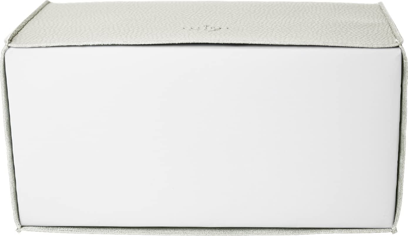 Carrotez Tissue Box Cover, [Refined] Modern PU Leather Rectangular Tissue Box Holder - Decorative Holder/Organizer for Bathroom Vanity Countertop, Night Stands, Office Desk 9.5"X5"X5" - White