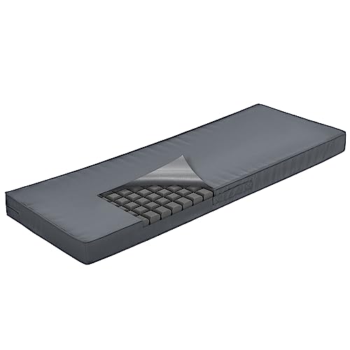 HAVARGO Outdoor Bench Cushions, Outdoor Swing Cushions 48X18 1500H Fade-Resistant Waterproof Outdoor Cushions for Patio Furniture Porch Swing Cushions Loveseat Cushions Dark Gray 1Pc