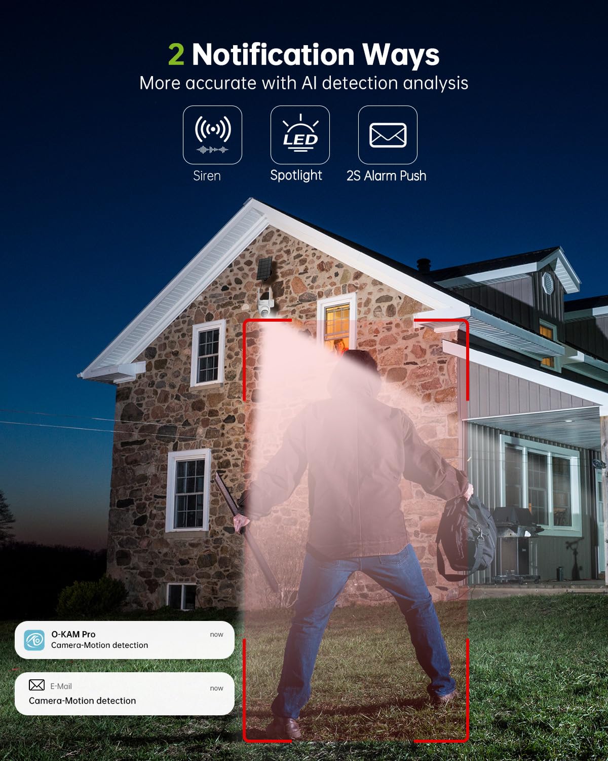 [ 10X Zoom ] TIEJUS Dual Lens Security Cameras Wireless Outdoor, 360° PTZ Solar Cameras for Home Security Outside, 2K Color Night Vision, Motion Alarm