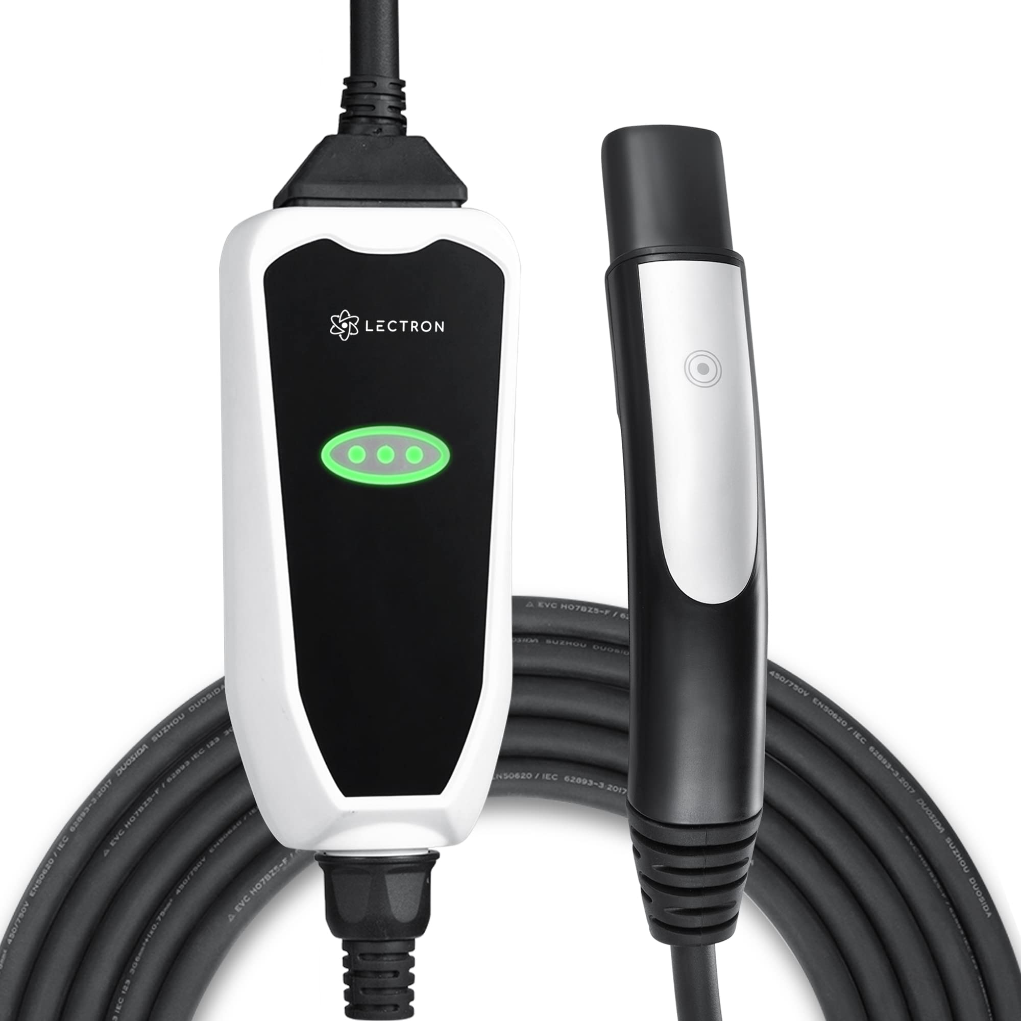 Lectron Portable Tesla Charger (12 Amp / 32 Amp) - Level 1. 2 Charging with Dual NEMA Plugs (NEMA 5-15 & 14-50) Compatible All Tesla Model X/Y/3/S