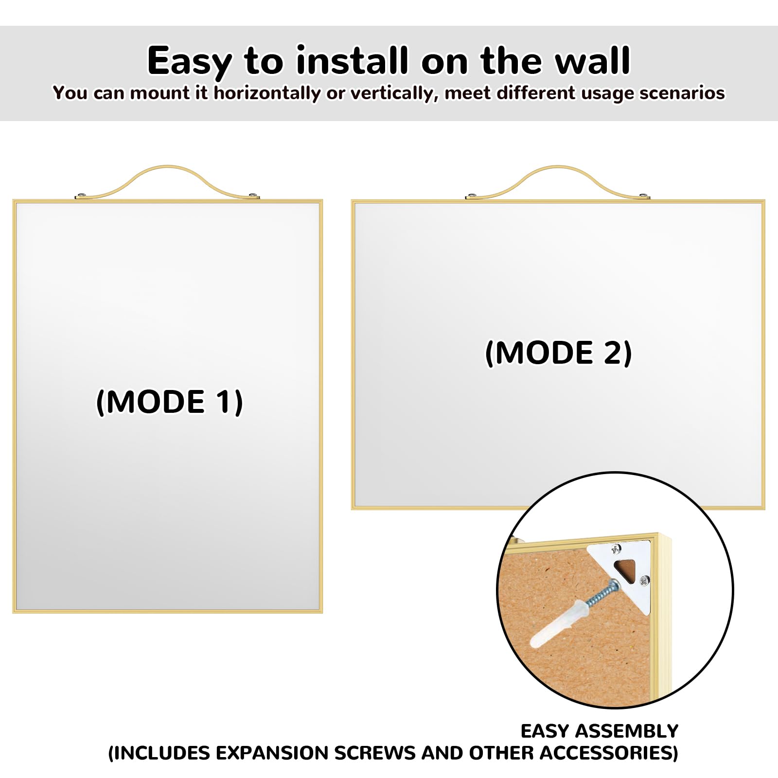 Small Dry Erase Board, Magnet Board for Wall, 16" X 12" Portable Aluminum Frame Mini Whiteboard, Magnetic Dry Erase Board with Holder, to Do List White Board for Office, Home, Kitchen, School