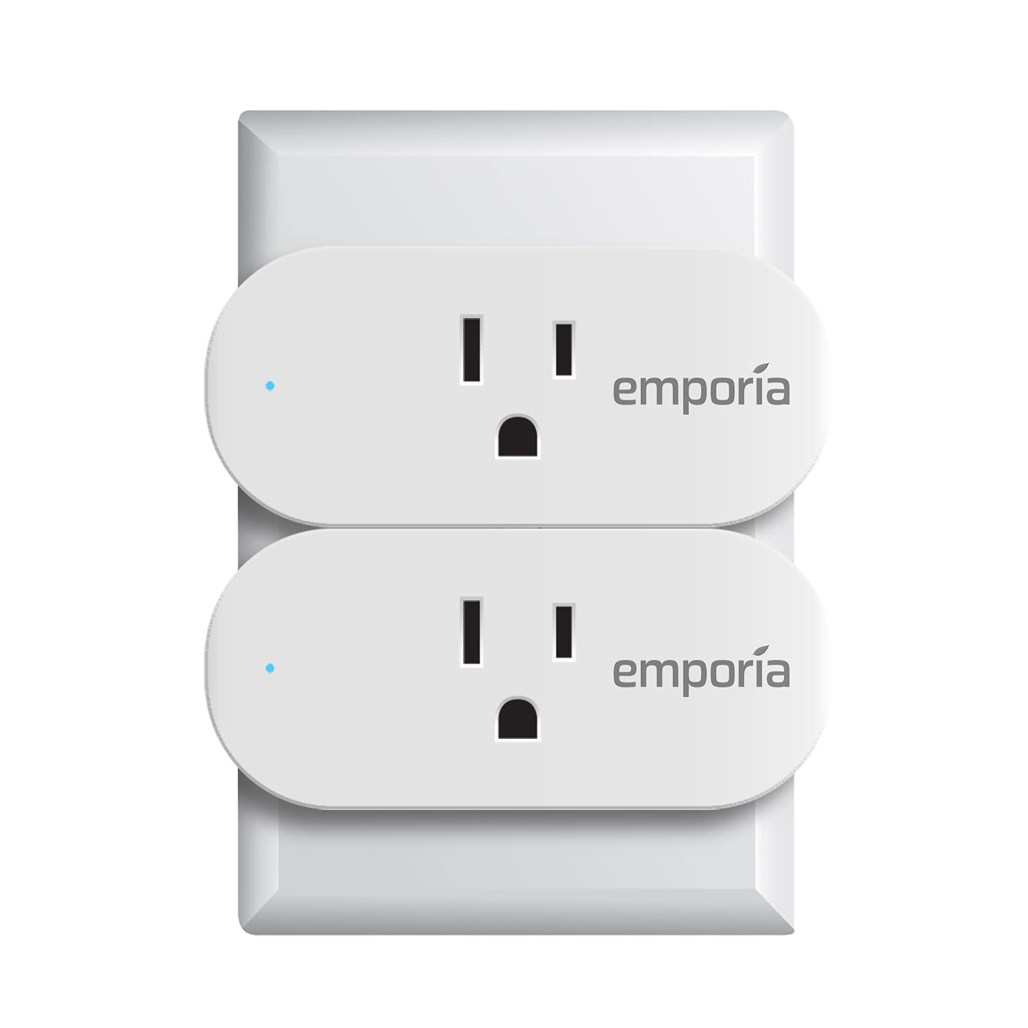 EMPORIA Smart Plug with Energy Monitoring | 15A Max / 10A Continuous | WiFi Smart Outlet | Mobile App | Alexa | Google | ETL Certified (Package of 4), EMSO1-4