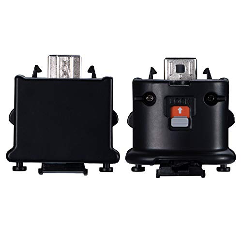 NC Motion Plus Adapter Replacement for Wii Motion Plus Adapter-Sensor Accelerator and wii Remote Controller compatible (Black 1 Pcs)