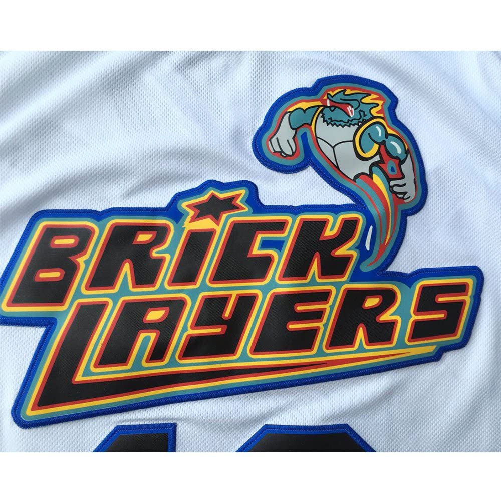 19 Bricklayers MTV Rock N Jock Basketball Jersey S-XXXL (White, L)