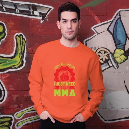MMA Gift Idea for Martial Arts Practitioners No Therapy Required Grey and Muticolor Unisex Long Sleeve T Shirt